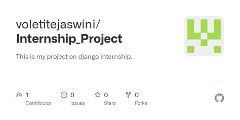 Github Voletitejaswiniinternshipproject This Is My Project On Django Internship