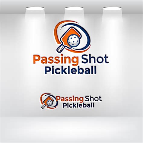 Modern Bold Sports Logo Design For Passing Shot Pickleball By Kebonte