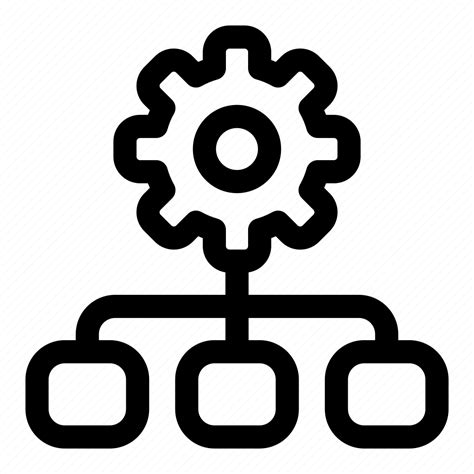 Hierarchy Process Gear Cogwheel Teamwork Management Icon Download On Iconfinder