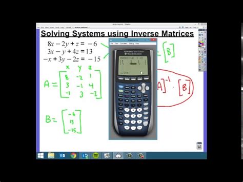 Solve Linear Equations Using Inverse Matrix Calculator Tessshebaylo