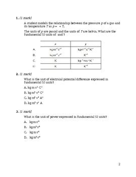 IB DP Physics Question Book Measurement And Uncertainty First Exams