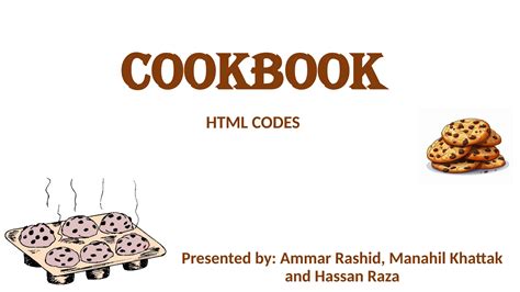 Cookbook 1pptx Html And Css Presentation Ppt