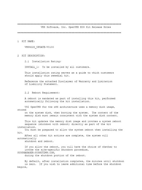 Vms922x Update V0100 Rnotes Pdf Zip File Format Software Engineering