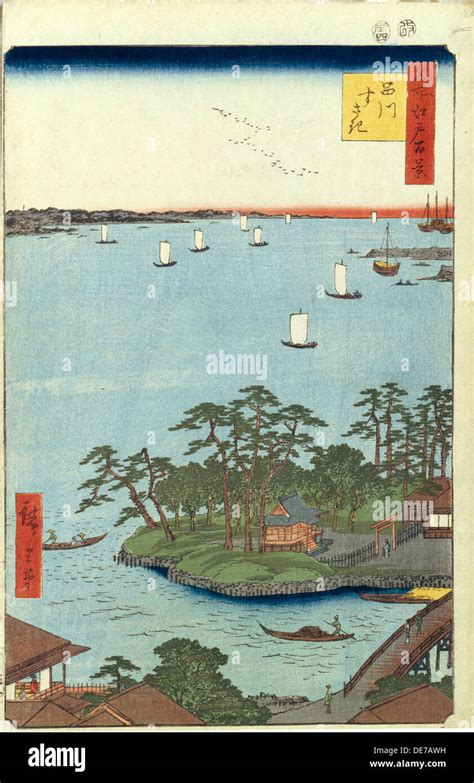 Shinagawa Susaki One Hundred Famous Views Of Edo 1856 1858 Artist Hiroshige Utagawa 1797