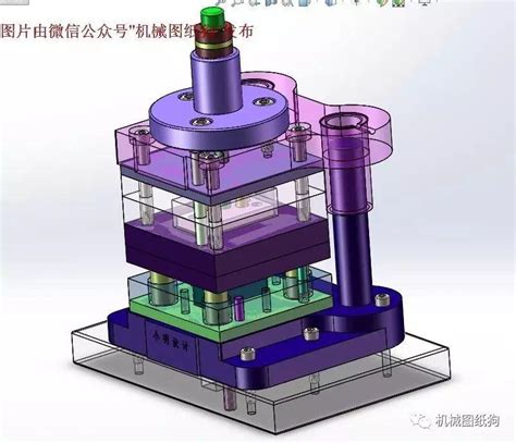 【工程机械众】倒装式落料冲压模具三维建模图纸 Solidworks设计模具 仿真秀干货文章