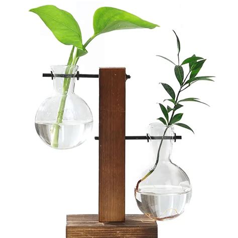 Скандинавские простые Гидропонные вазы для растений винтажный цветочный горшок прозрачная ваза