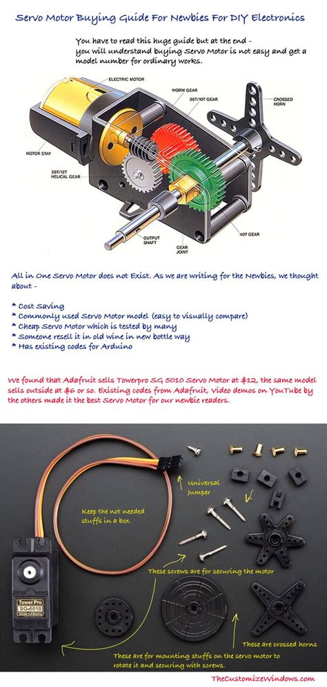 Servo Motor Buying Guide For Newbies For DIY Electronics Diy Electronics Electronics Projects