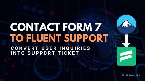 how to connect contact form 7 to fluent support automate support ticket creation youtube