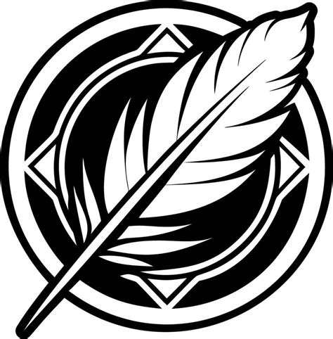 A Glyph Style Icon Depicting Feather Symbol 55364049 Vector Art At Vecteezy