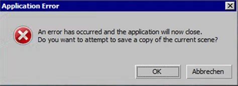 3ds Max Is Crashing With A Customer Error Report When Starting
