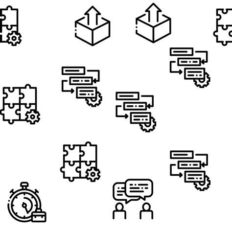 Scrum Agile Seamless Pattern Vector 17573317 Vector Art At Vecteezy