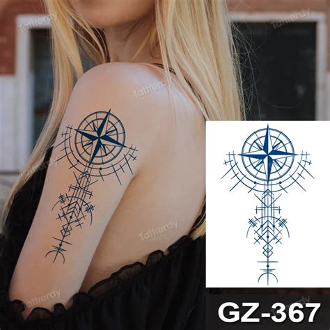 Compass Tattoo Forearm
