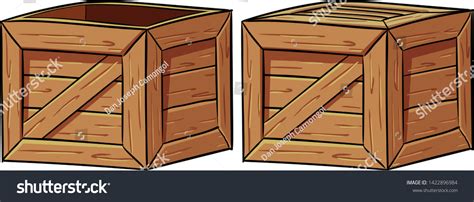 Couple Vector Cartoon Crates Stock Vector Royalty Free 1422896984 Shutterstock