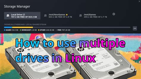 How To Use Multiple Drives In Linux Youtube