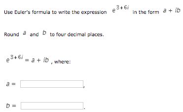 Solved Use Euler S Formula To Write The Expression E I Chegg