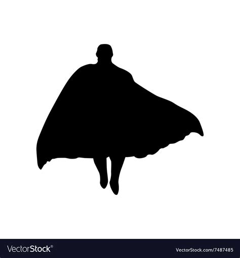 Superhero Silhouette Cape