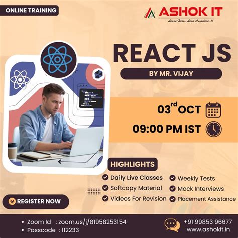 Reactjs Onlinetraining Ashokit Learntocode Webdevelopment Ashok It