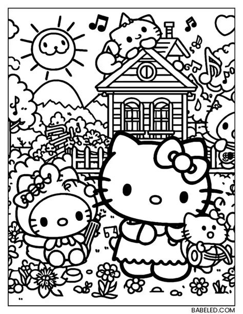 30 Δωρεάν Εκτυπώσιμες Σελίδες Ζωγραφική Hello Kitty Φύλλα και Εικόνες για Ενήλικεσ και Παιδιά