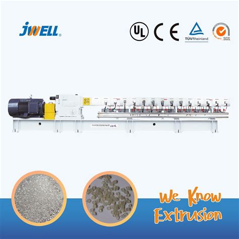 Jwell Machine Pu Tpu Reaction Extrusion Plastic Pellets Pelleting Line With Color Customized