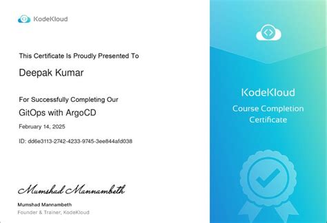 Gitops Argocd Kubernetes Devops Cloud Kodekloud Deepak Kumar