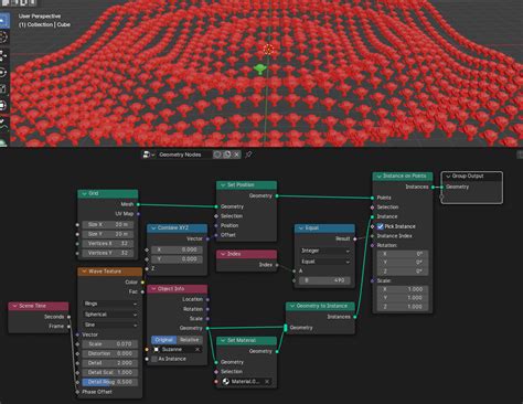 Grid Instance Switch Out Colour Materials And Textures Blender Artists Community