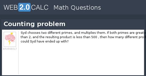 view question counting problem