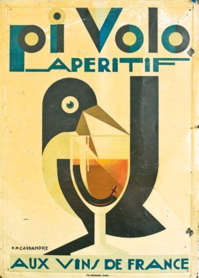 Am Cassandre Pivolo Aperitif Aux Vins De France Ca 1925 Affiches