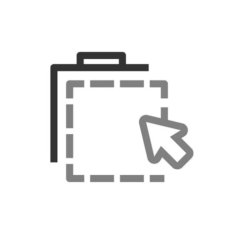 Copy Paste Drag And Drop Here Button Concept Illustration Line Icon Design Editable Vector