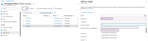 upload files using azure frontdoor and azure blob storage