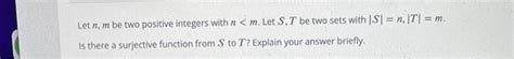 Solved Let N M Be Two Positive Integers With N