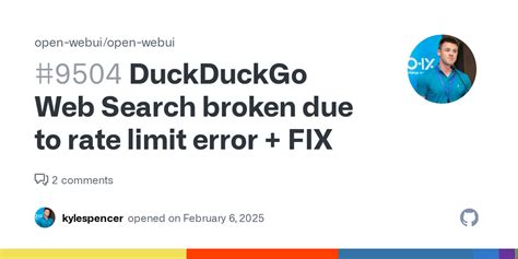Duckduckgo Web Search Broken Due To Rate Limit Error Fix · Issue