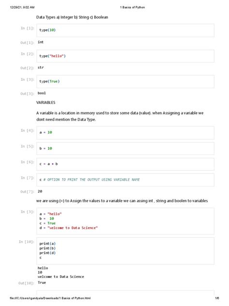 1 basics of python pdf boolean data type data type