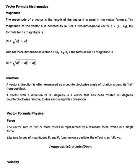 Solution Vector Formulas Studypool