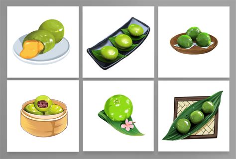 青团手绘插画图片 青团手绘插画素材 青团手绘插画模板 设图网