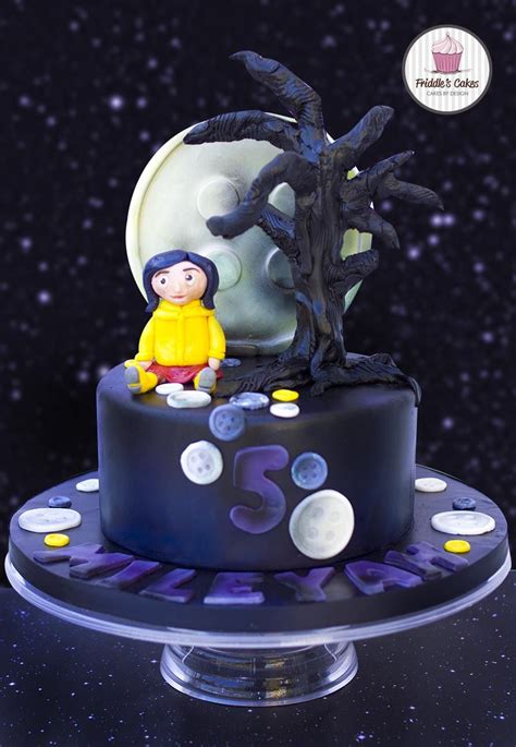 Coraline Themed Birthday Cake Themed Birthday Cakes Cake Cake Designs