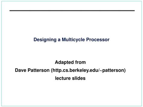 Ppt Designing A Multicycle Processor Powerpoint Presentation Free Download Id4620658