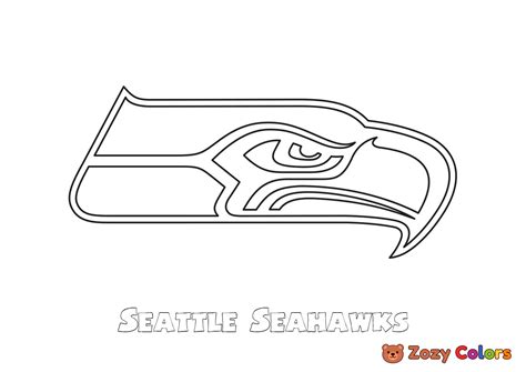 Free Seattle Seahawks Nfl Logo Coloring Page