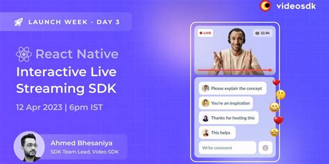 launch week d3 react native interactive live streaming sdk📱 🎉 join an