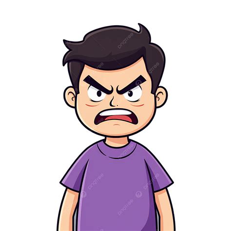 Cartoon Character Expression Angry Cartoon Ink Splash Anger Png