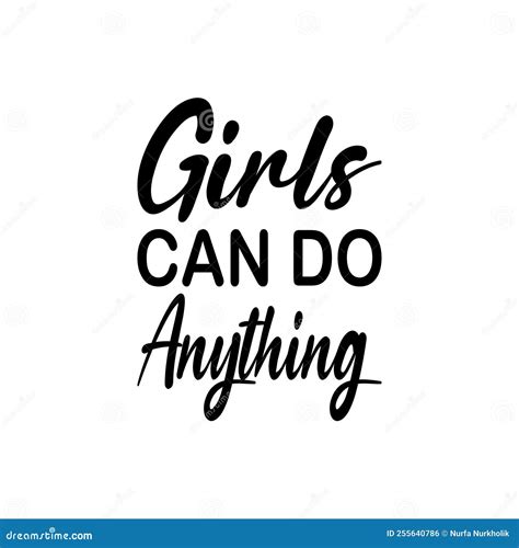 You Can Do Anything Black And White Hand Lettering Vector Illustration