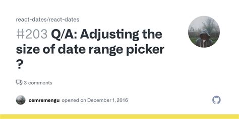 Qa Adjusting The Size Of Date Range Picker · Issue 203 · React