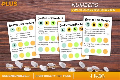 Comparing Numbers Educational Worksheets