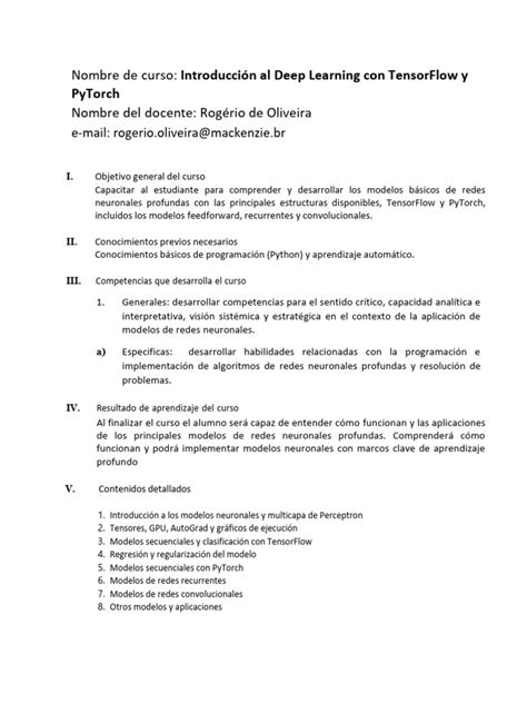 Introduccion Al Deep Learning Con Tensorflow Y Pytorch Pdf