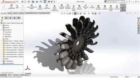 Design A Pelton Turbine Use Solidworks Youtube
