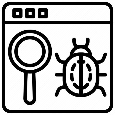 Bug Finding Searching Scanning Error Icon Download On Iconfinder
