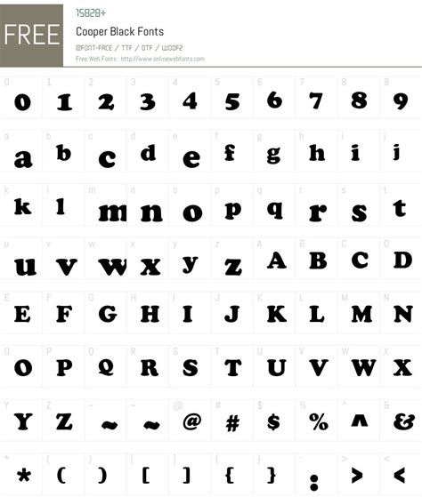 Cooper Black 1 50 Fonts Free Download Onlinewebfonts Com