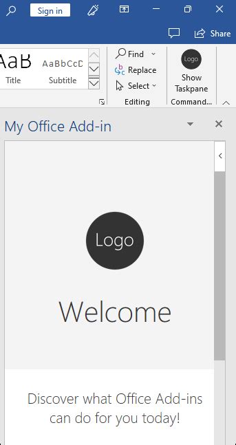 How To Create Word Add Ins