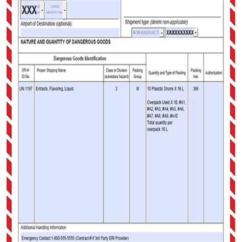 Dgr Dangerous Goods Function 7 1 B Refresher Training Dg Bill Of Lading Preparation