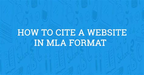How To Cite A Website In MLA Format Updated For 2017