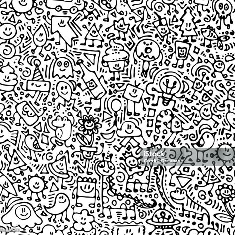 만화 귀여운 낙서 손으로 그린 그런 지 그림입니다 많은 개체와 선 배경이 있는 선 아트 낙서 디테일 0명에 대한 스톡 벡터 아트 및 기타 이미지 Istock